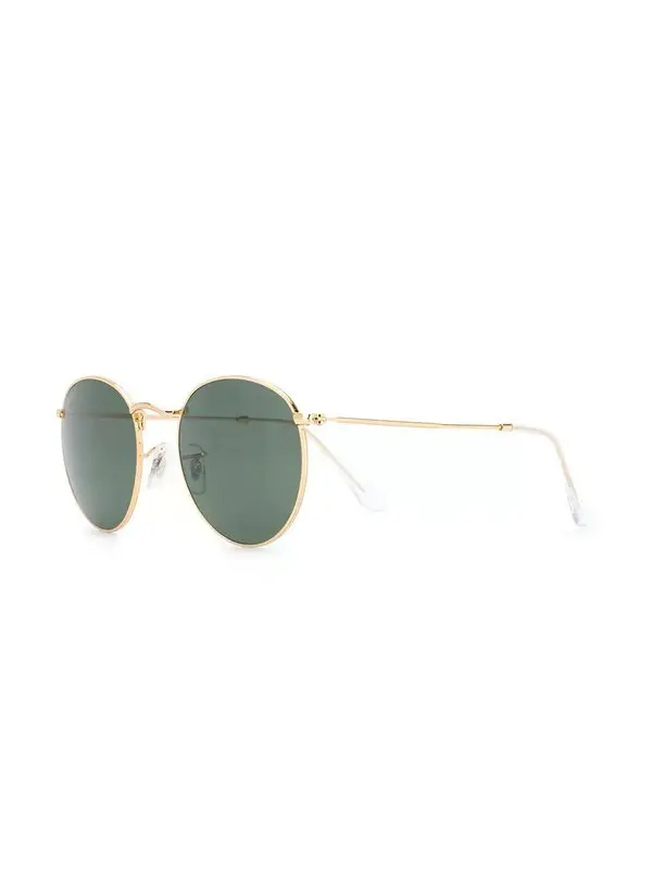 Ray-ban Two-tone Round-frame Sunglasses - Gold