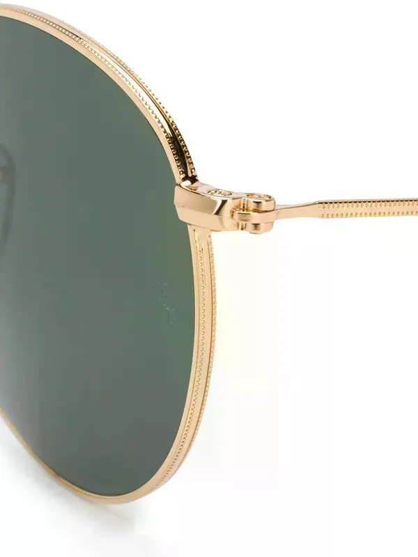 Ray-ban Two-tone Round-frame Sunglasses - Gold