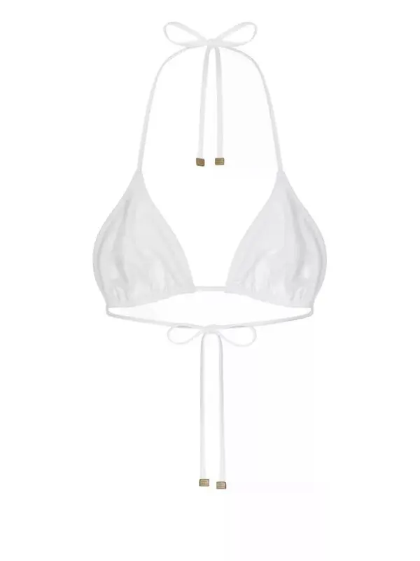 Dolce & Gabbana Triangle-cup Bikini Top - White
