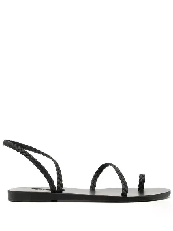 ANCIENT GREEK SANDALS Eleftheria Open-toe Sandals - Black