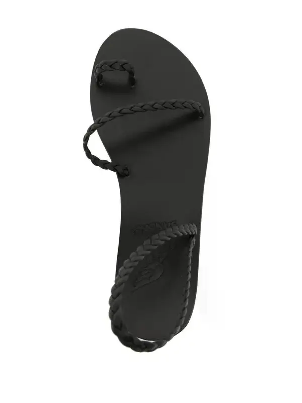 ANCIENT GREEK SANDALS Eleftheria Open-toe Sandals - Black