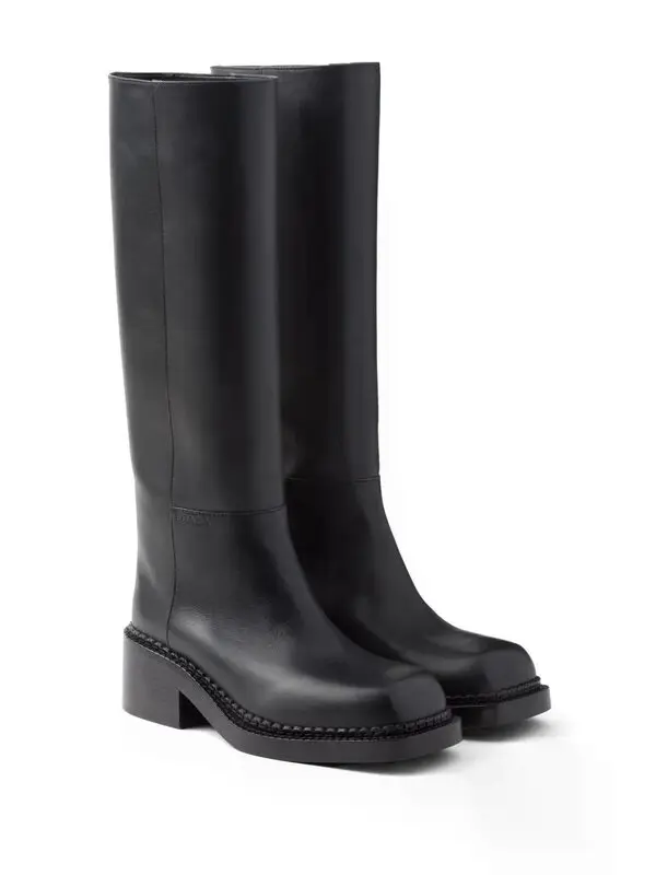 Prada Knee-high 55mm Leather Boots