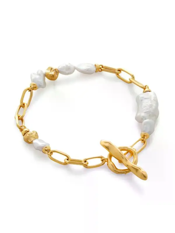 Monica Vinader X Amy Powney Keshi-pearl Bracelet - Gold