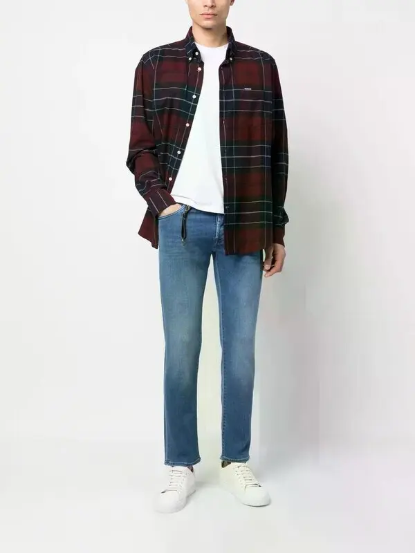 Incotex Slim-cut Jeans With Logo Patch