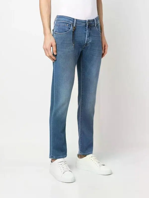 Incotex Slim-cut Jeans With Logo Patch