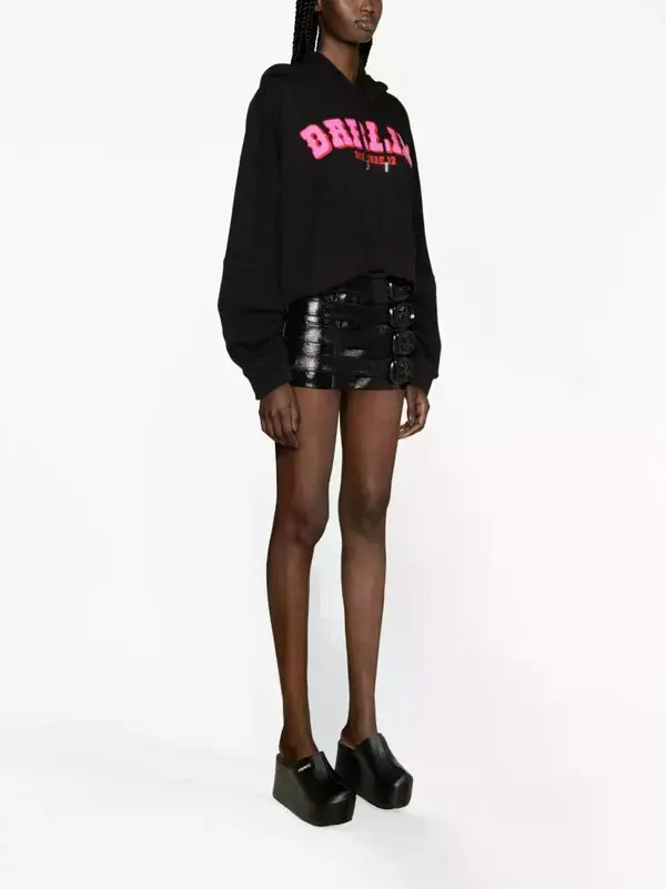 Dsquared2 Logo-print Cotton Hoodie - Black