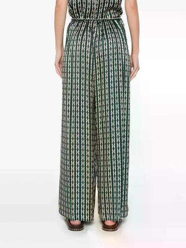 FORTE_FORTE Geometric-print Trousers