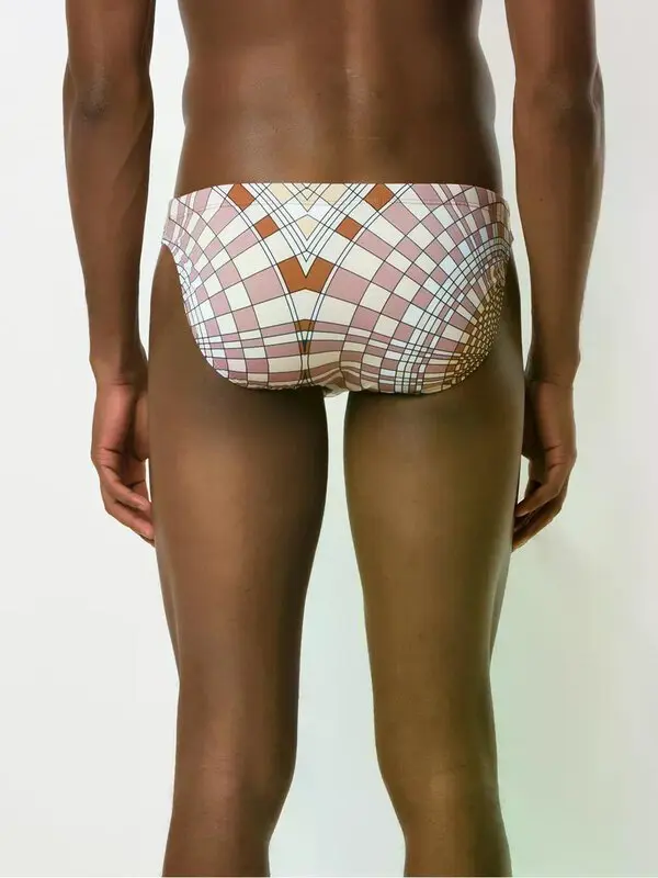 AMIR SLAMA Cocar Print Trunks