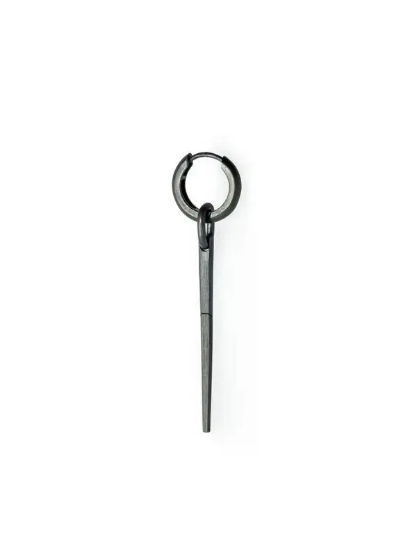 PARTS OF FOUR Mini Spike Hoop Earring - Black