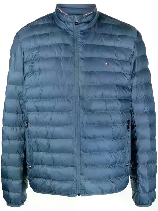Tommy Hilfiger Padded Zip-up Puffer Jacket With Logo Patch