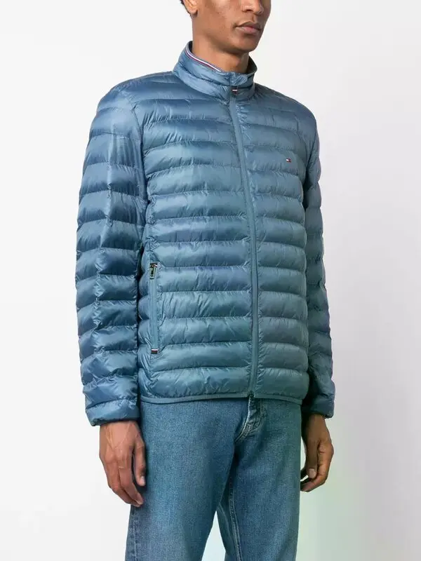 Tommy Hilfiger Padded Zip-up Puffer Jacket With Logo Patch