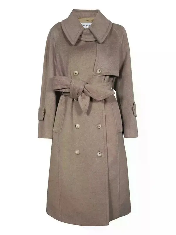 DONDUP Double-breasted Coat With Belt