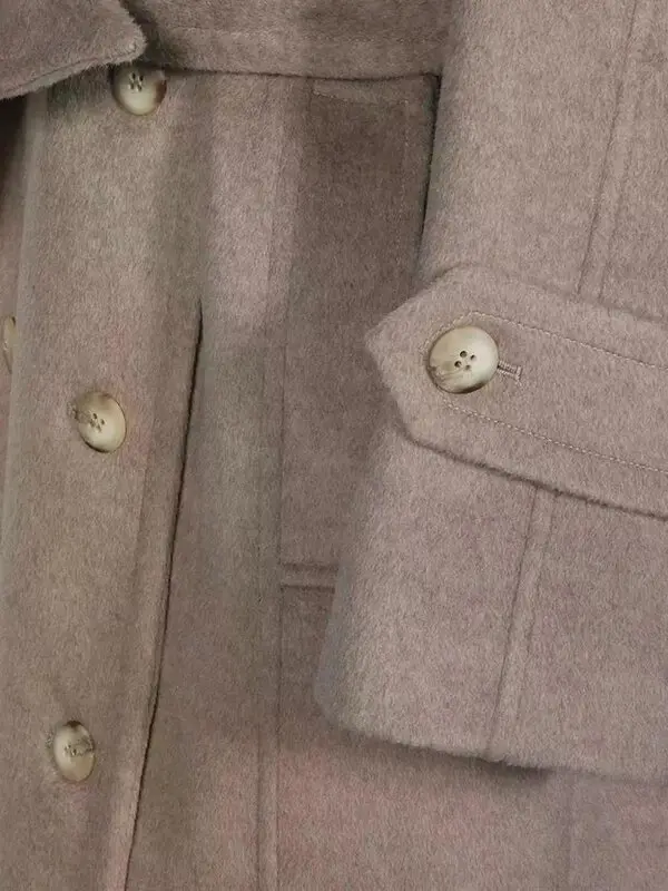 DONDUP Double-breasted Coat With Belt