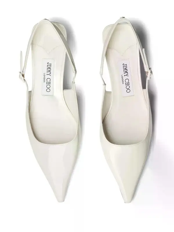 JIMMY CHOO 50mm Amel Patent Leather Slingback Pumps