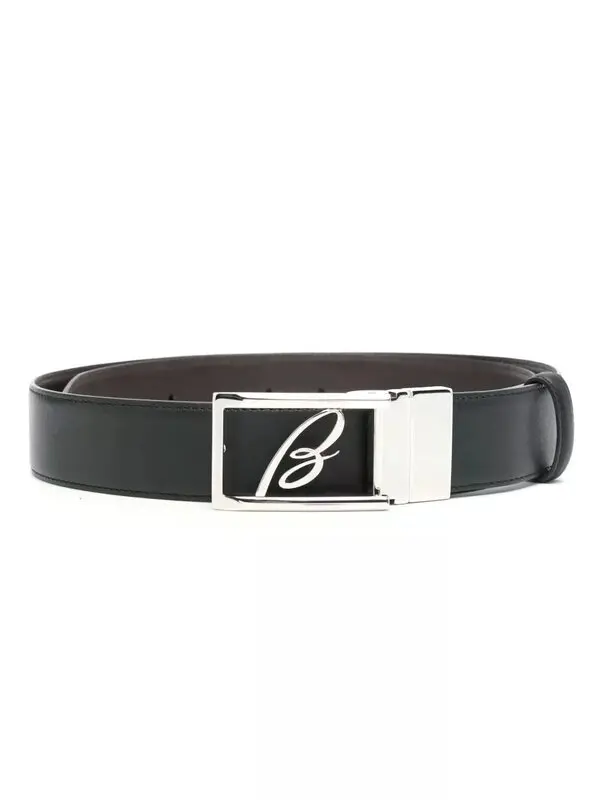 Brioni Logo-buckle Reversible Belt