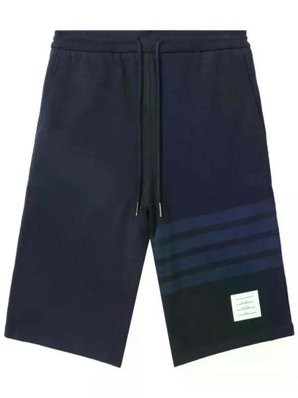 Thom Browne 4-bar Loopback Track Shorts - Blue