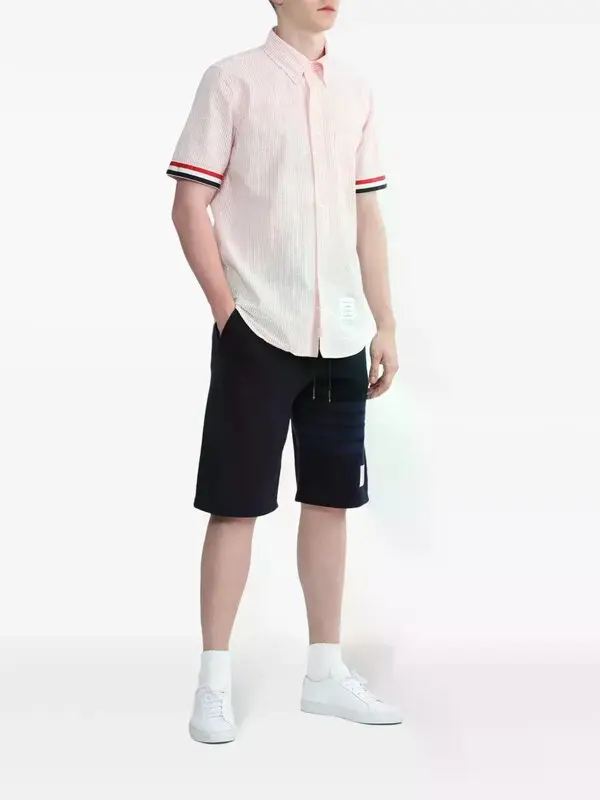 Thom Browne 4-bar Loopback Track Shorts - Blue