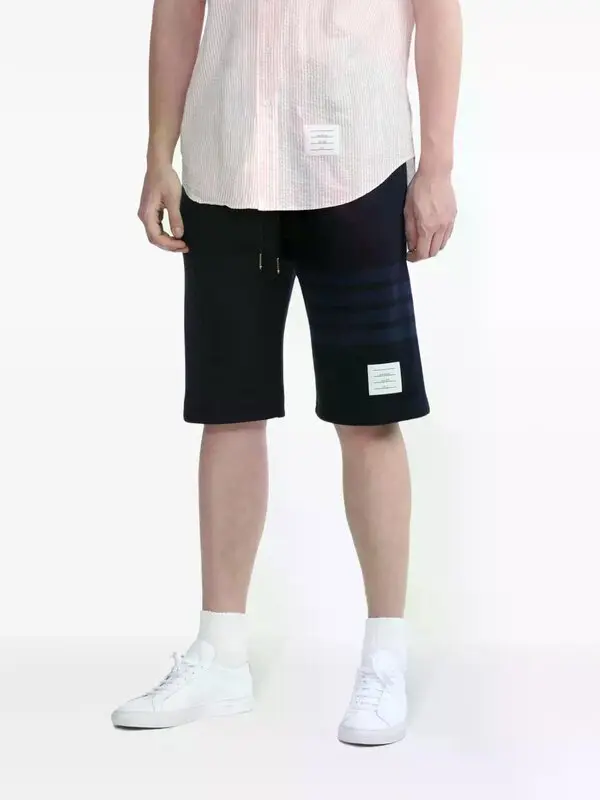 Thom Browne 4-bar Loopback Track Shorts - Blue