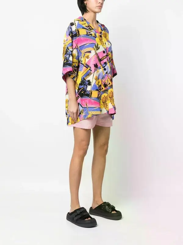 Palm Angels Miami Graphic-print Bowling Shirt