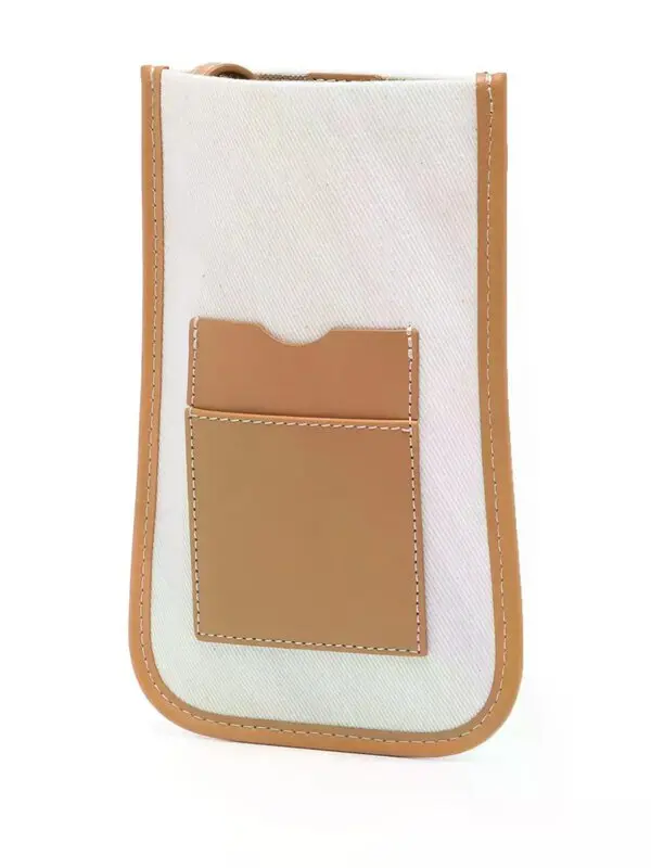 CAFÉ KITSUNÉ Logo-appliqué Canvas Shoulder Bag