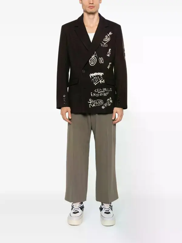 Études Studio Verneuil Embroidered-motif Blazer