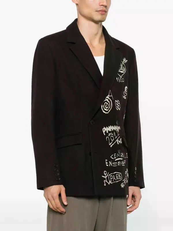 Études Studio Verneuil Embroidered-motif Blazer