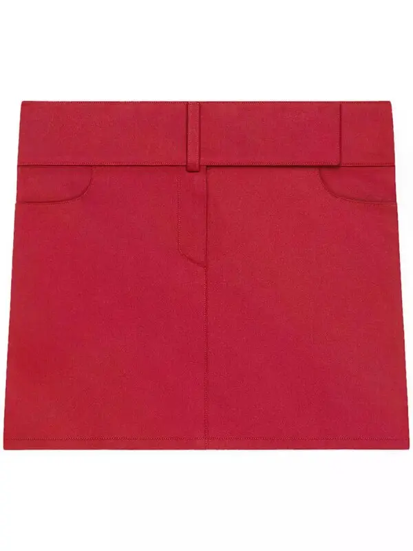 COURREGES Belted Mini Skirt - Red