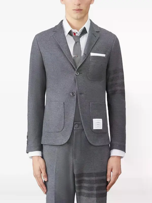 Thom Browne 4-bar Single-breasted Blazer - Grey