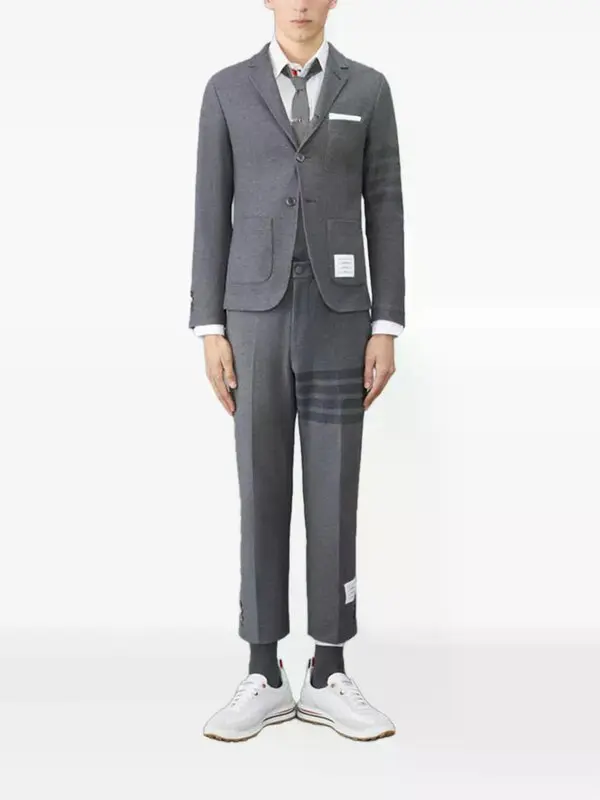 Thom Browne 4-bar Single-breasted Blazer - Grey