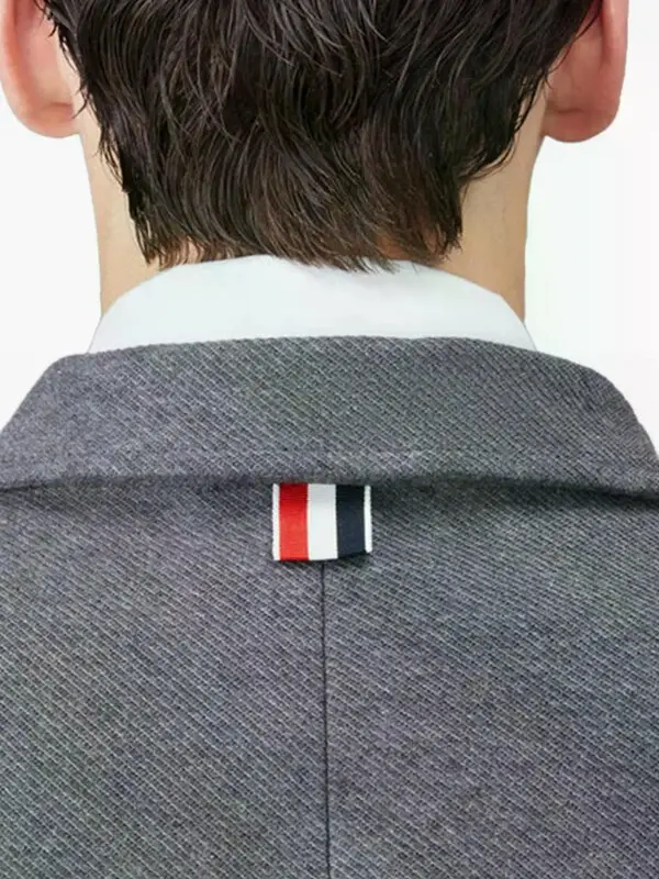 Thom Browne 4-bar Single-breasted Blazer - Grey