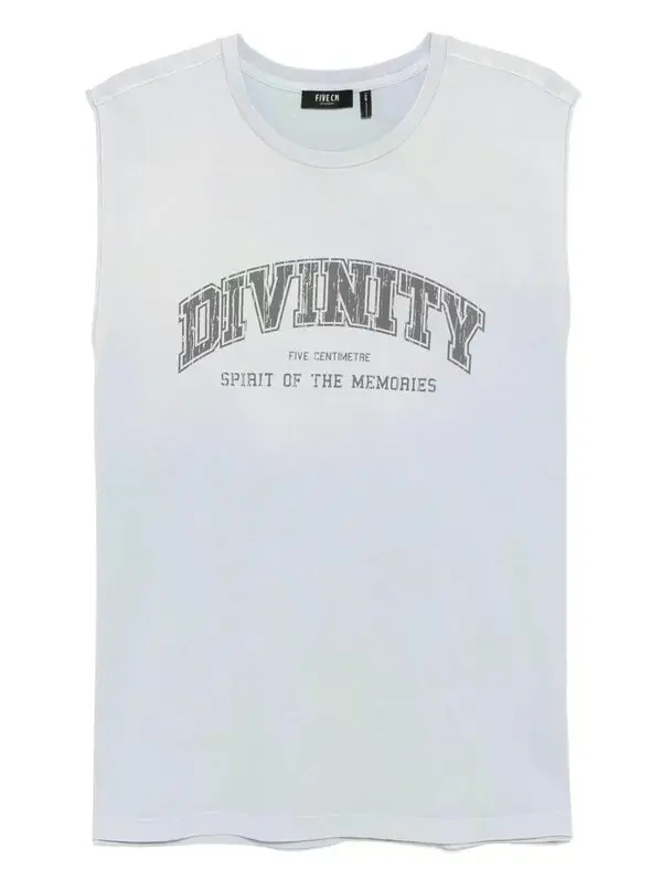 FIVE CM Logo-print Vest - Blue