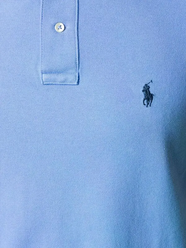Polo Ralph Lauren Embroidered Logo Short Sleeve Polo Shirt - Blue