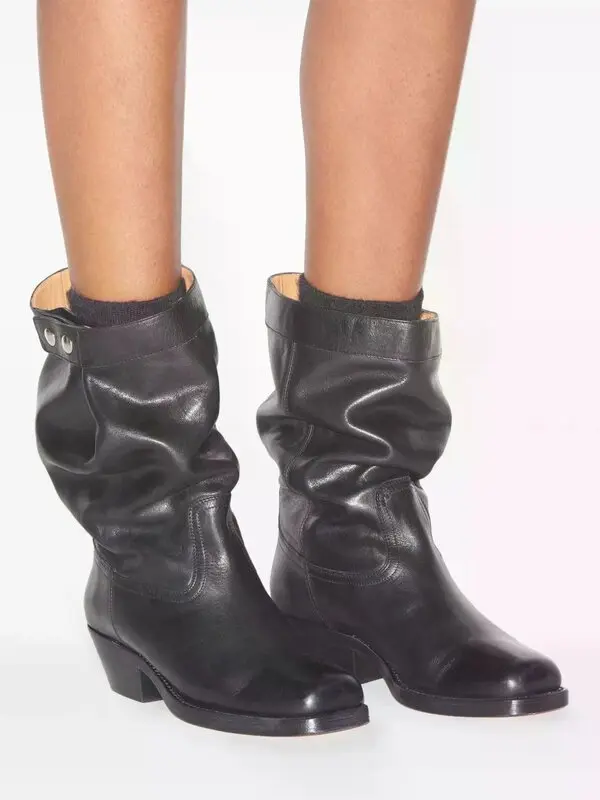 Isabel Marant Étoile Ademe Leather Boots - Black