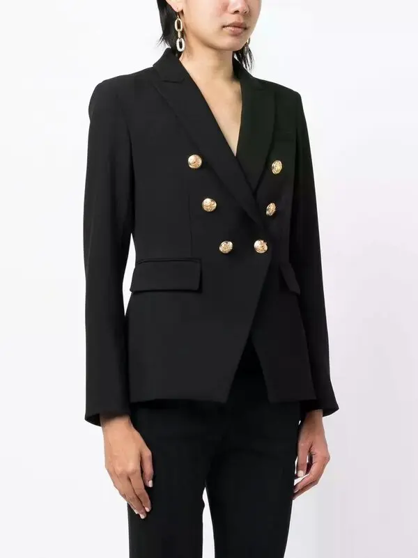 Veronica Beard Double-breasted Blazer With Golden Buttons