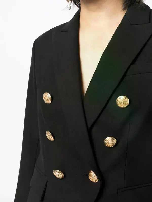 Veronica Beard Double-breasted Blazer With Golden Buttons