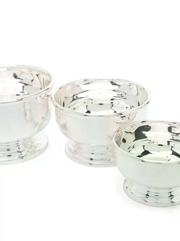 Ralph Lauren Set Of 3 Steel Nut Bowls
