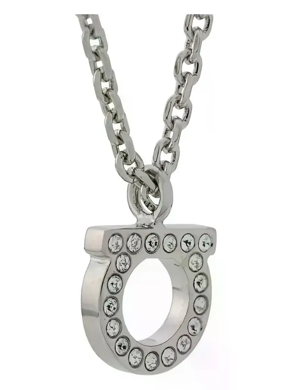 FERRAGAMO Gancini Crystal Necklace