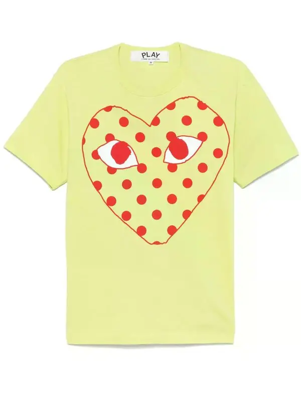Play Comme Des Garcon Logo-print T-shirt - Green