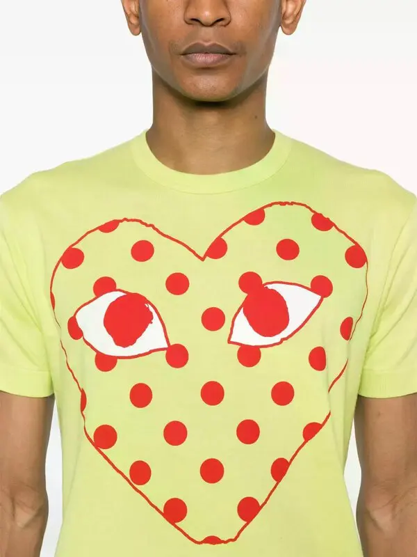 Play Comme Des Garcon Logo-print T-shirt - Green