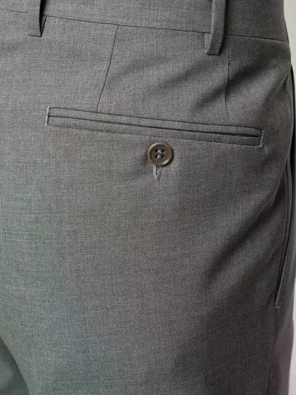 Canali Straight-fit Tailored Trousers - Grey