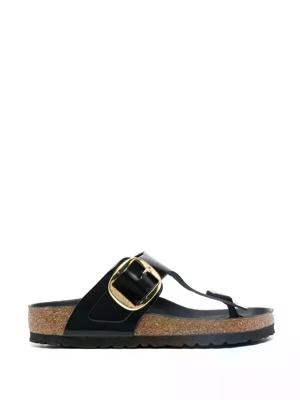 BIRKENSTOCK Gizeh Big Buckle 35mm Slides - Black