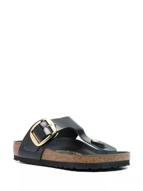 BIRKENSTOCK Gizeh Big Buckle 35mm Slides - Black