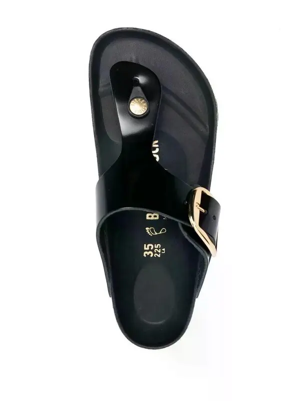 BIRKENSTOCK Gizeh Big Buckle 35mm Slides - Black