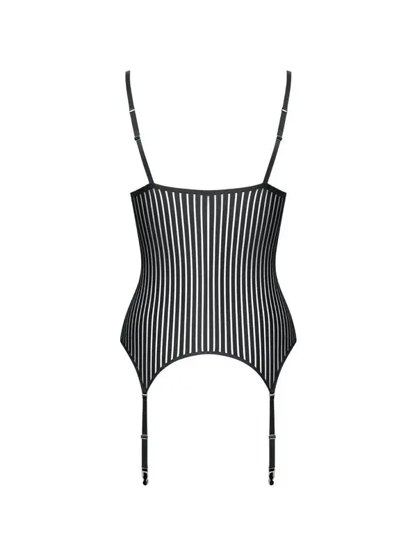 MAISON CLOSE Cupless Striped Corset