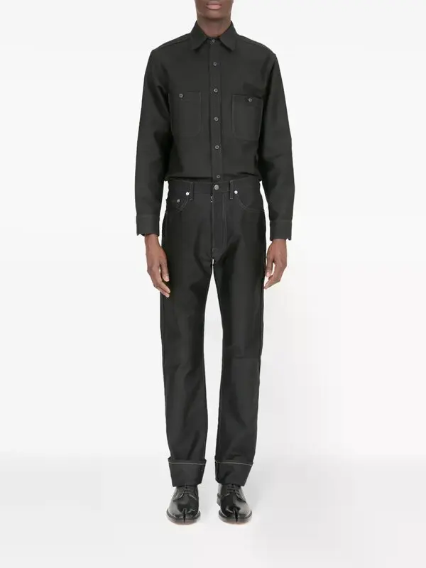 MAISON MARGIELA Four-stitch Satin Trousers