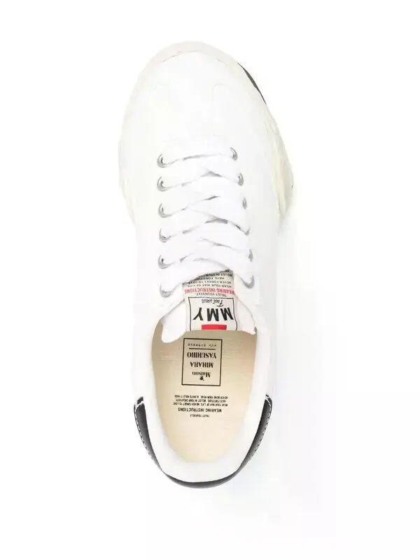 Mihara Yasuhiro Logo-print Leather Sneakers - White