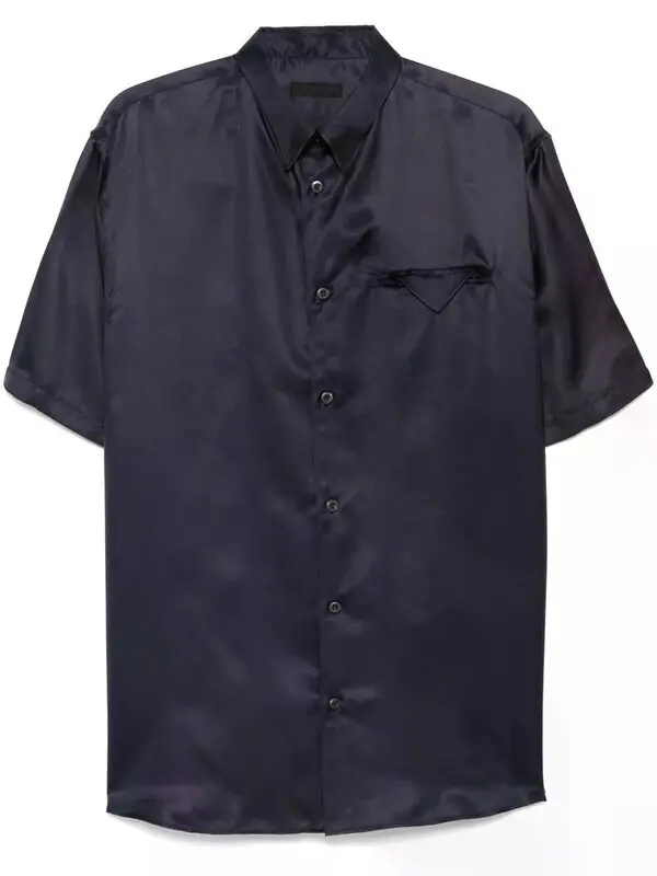 Prada Silk Shirt - Blue