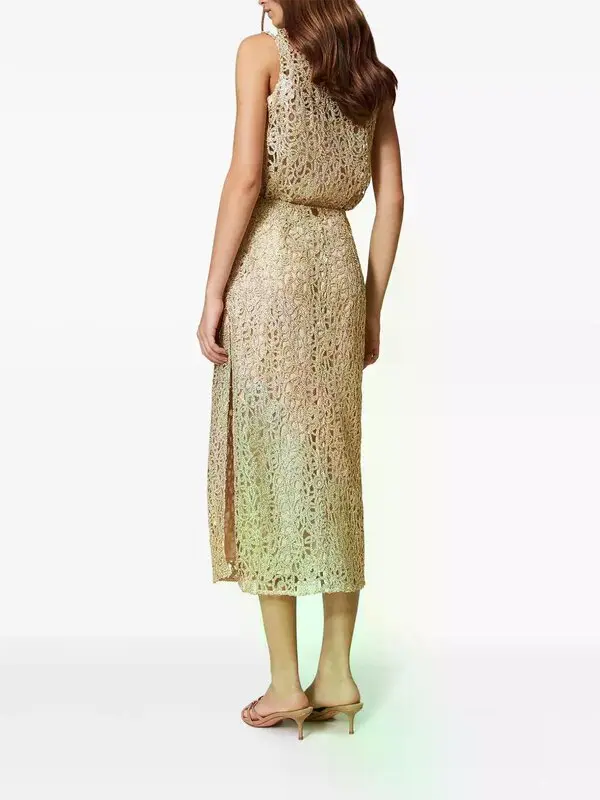 TWINSET Woven Midi Skirt