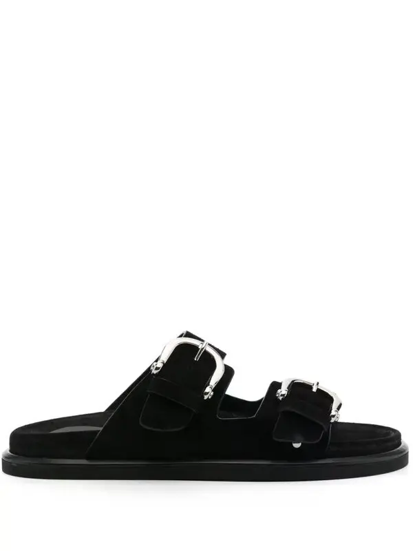 P.a.r.o.s.h Suede Flat Sandals