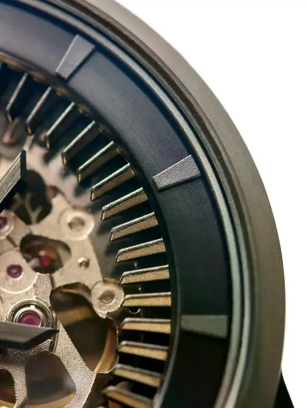 FOB PARIS Skeleton Automatic Watch - Black